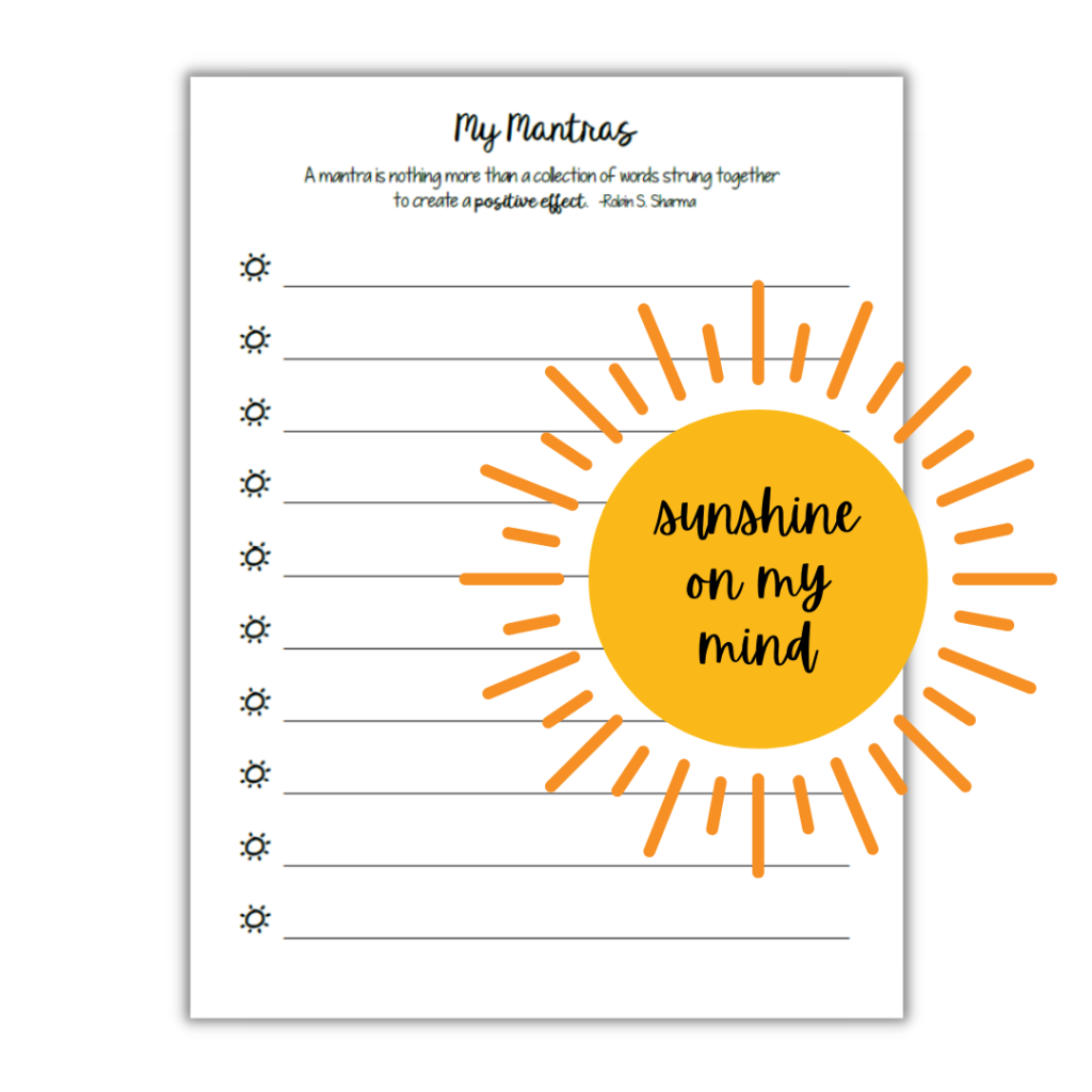 My Mantras - Sunshine Sabor & Co